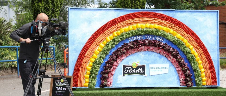Florette Rainbow Crunchy Salad Art | Food is Art